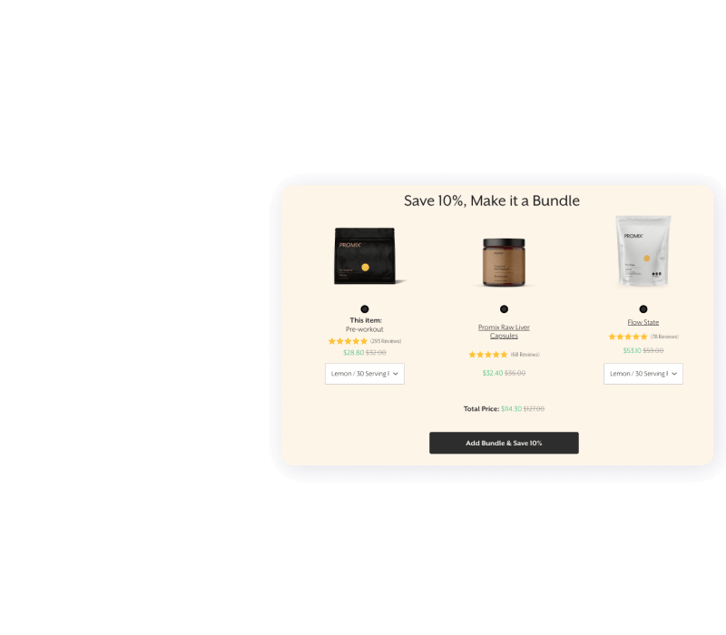 Rebuy Dynamic Product Bundling App for Shopify to Increase AOV & Convert Shoppers